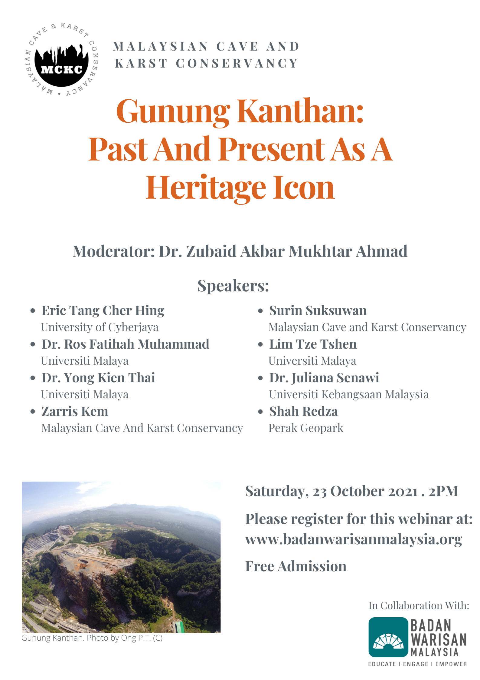 BWM Talk Series: Gunung Kanthan, Past And Present As A Heritage Icon ...