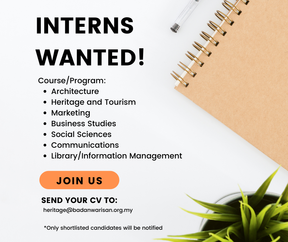 Vacancies « © 2025 BADAN WARISAN MALAYSIA. All rights reserved.