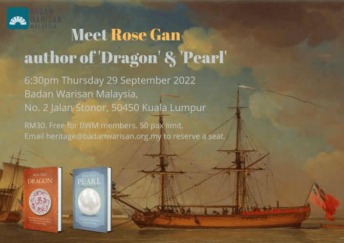 Meet Rose Gan; Author of ‘Dragon’ & ‘Pearl’ « © 2025 BADAN WARISAN ...
