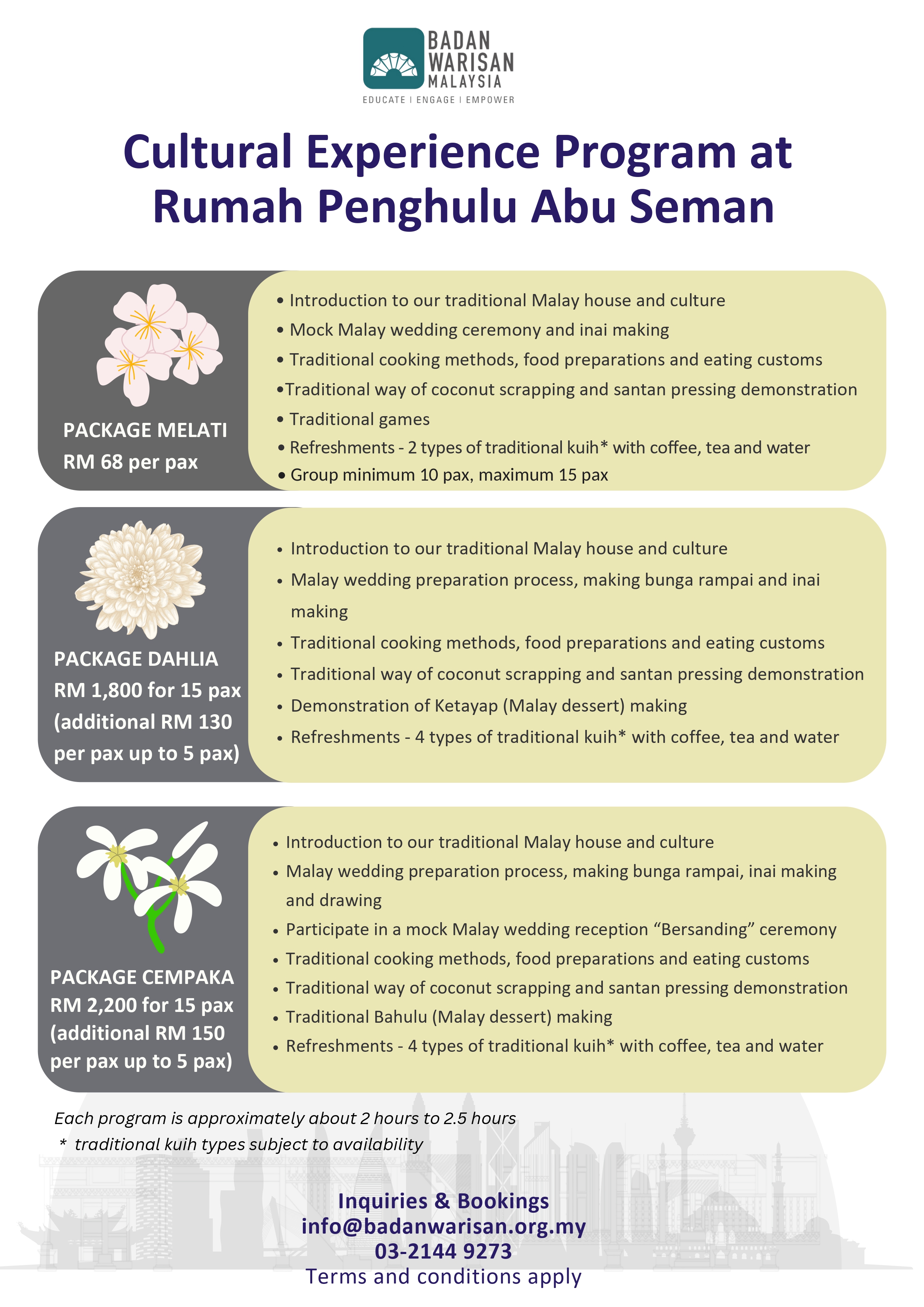 Cultural Experience Program at Rumah Penghulu Abu Seman « © 2026 BADAN ...