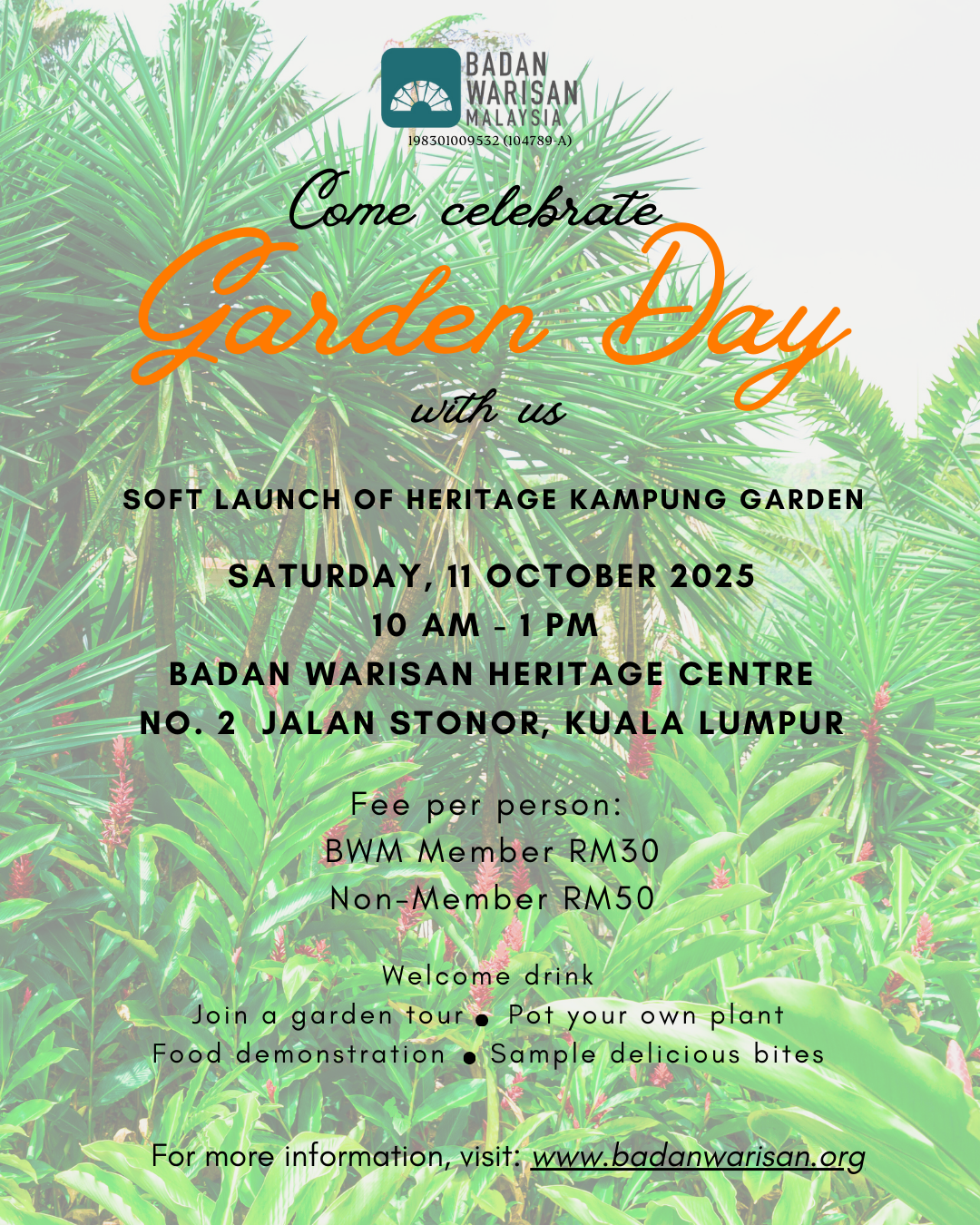 BWM Garden Day 2025 « © 2026 BADAN WARISAN MALAYSIA. All rights reserved.
