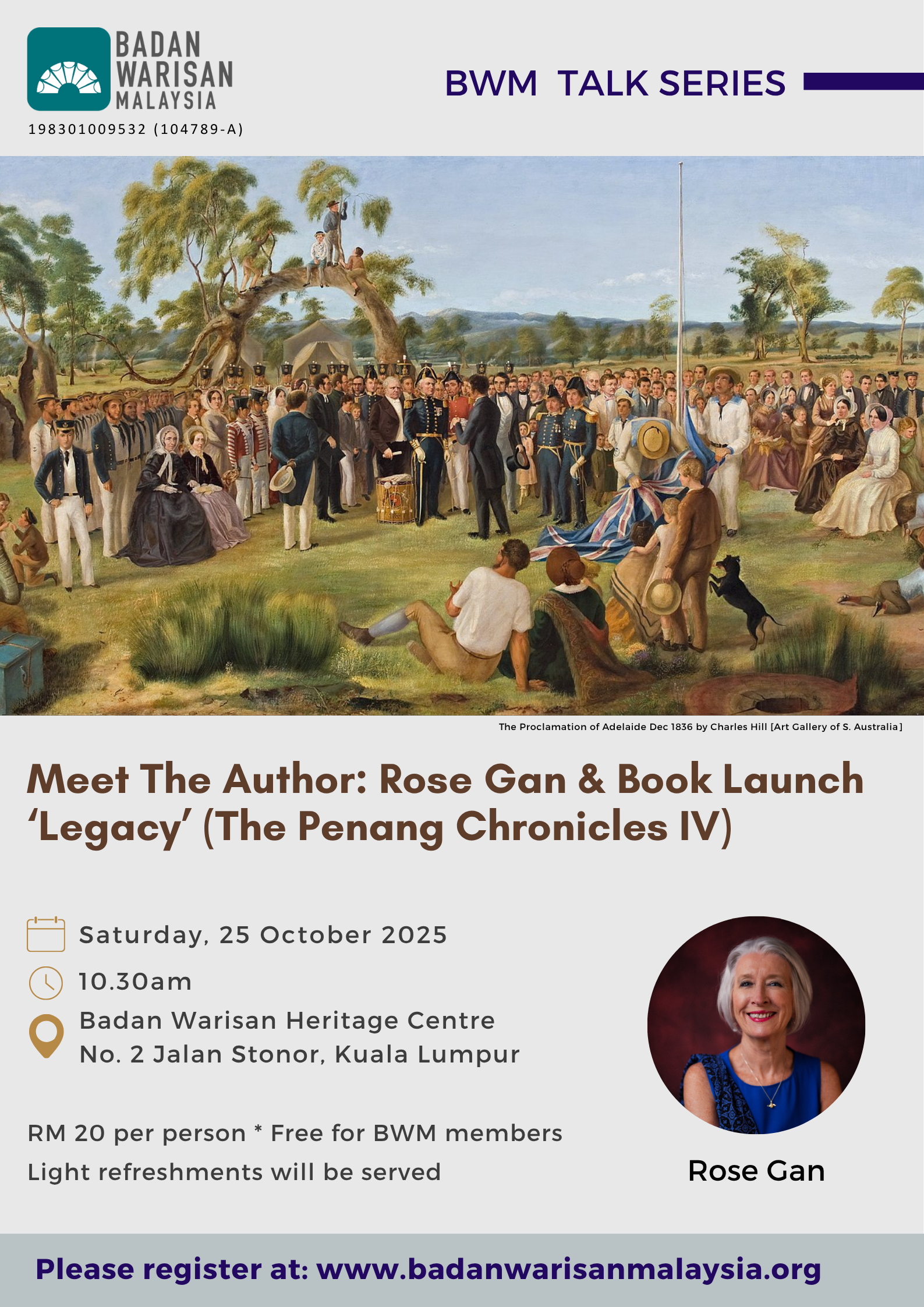 Meet The Author: Rose Gan & Book Launch ‘Legacy’ (The Penang Chronicles ...